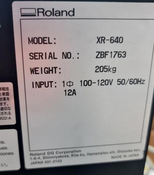 Экосольвент + режущий плоттер Roland XR-640